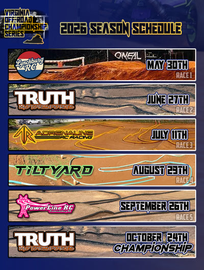 Events Schedule - Adrenaline RC Racing