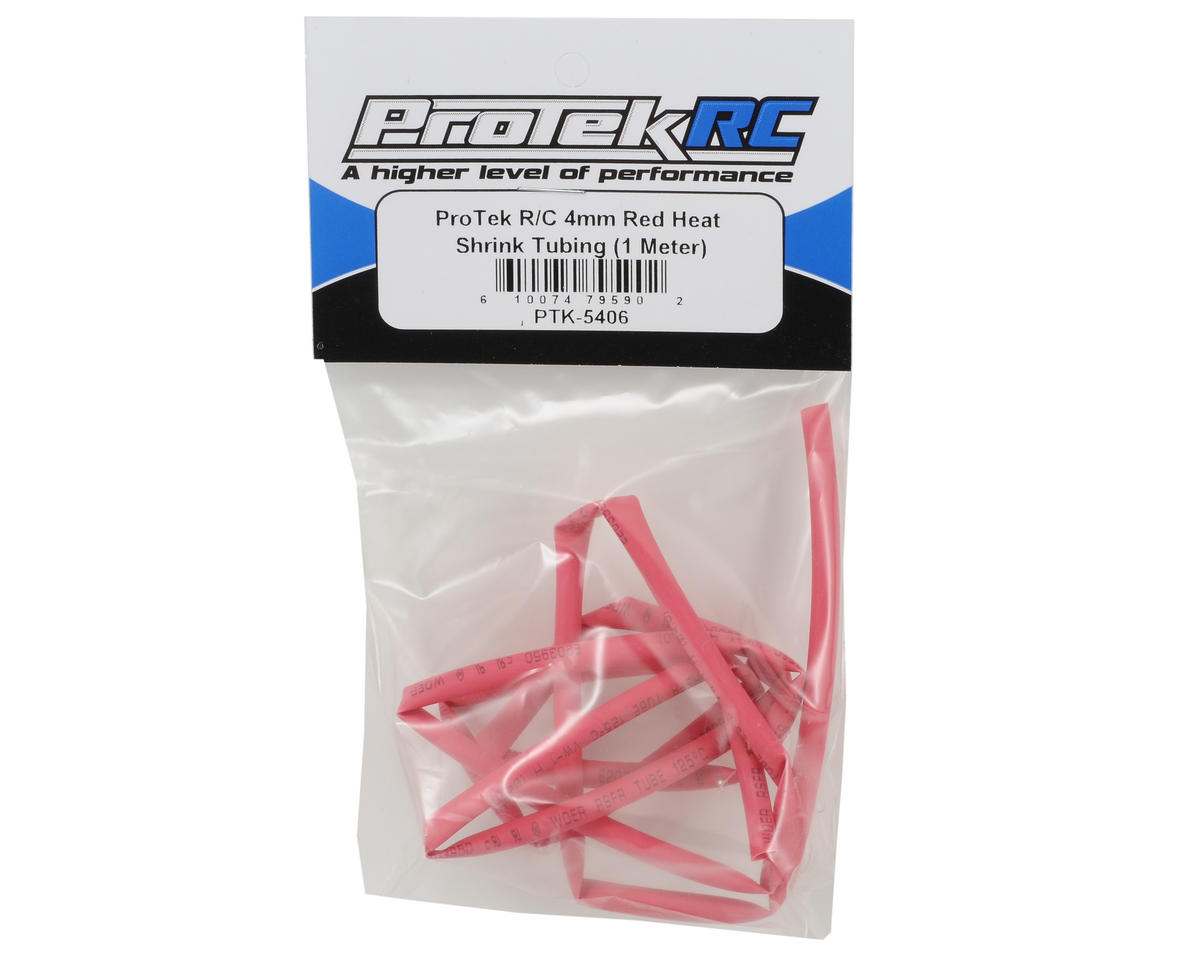 ProTek RC 4mm Red Heat Shrink Tubing (1 Meter) [PTK-5406]